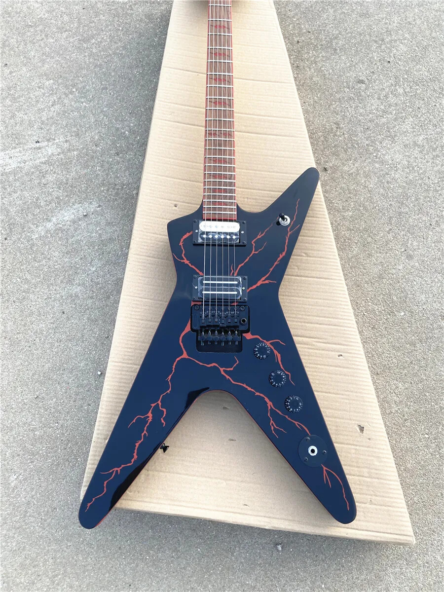 New DimeBag Darrell Signature Lightning Bolt Eletric Guitar Dime Slime ...