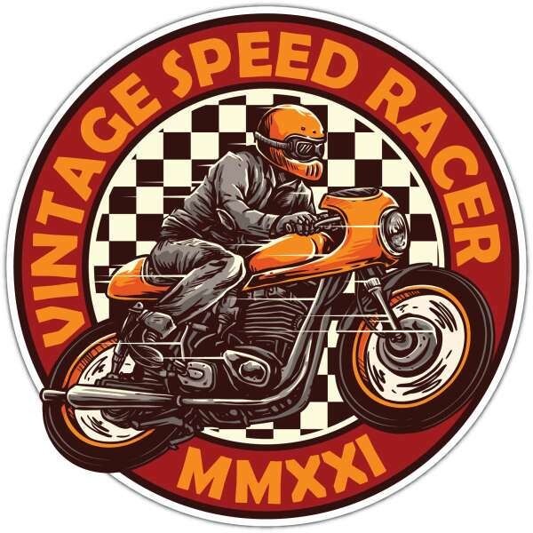 Speed Racer Helmet Sticker