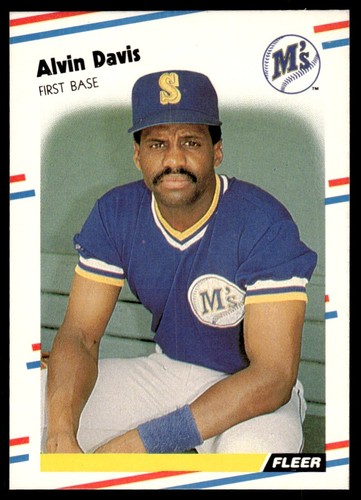 1988 Fleer Baseball Card Alvin Davis Seattle Mariners #373 | eBay
