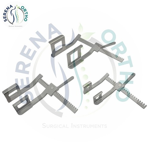 Orthopedic Rib Retractor Set – 3-Piece Manual Chest Surgery Instrument ...