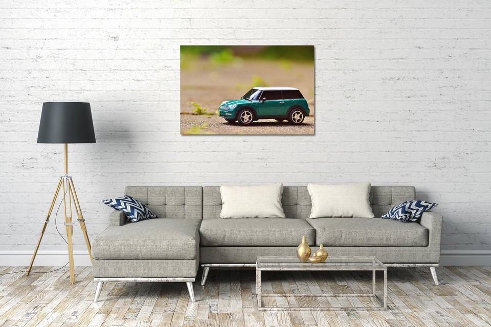 Lein-Wand-Bild Autobilder Mini Cooper Miniatur | eBay.de