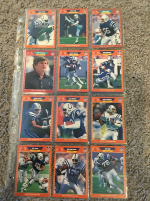 1990 SCORE NFL INDIANAPOLIS COLTS team collection set (12) | eBay