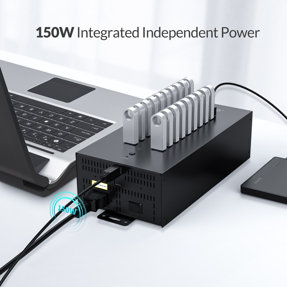 ORICO Industrial USB Hub 300W Powered Data Hub 20 Port USB2.0 Splitter ...
