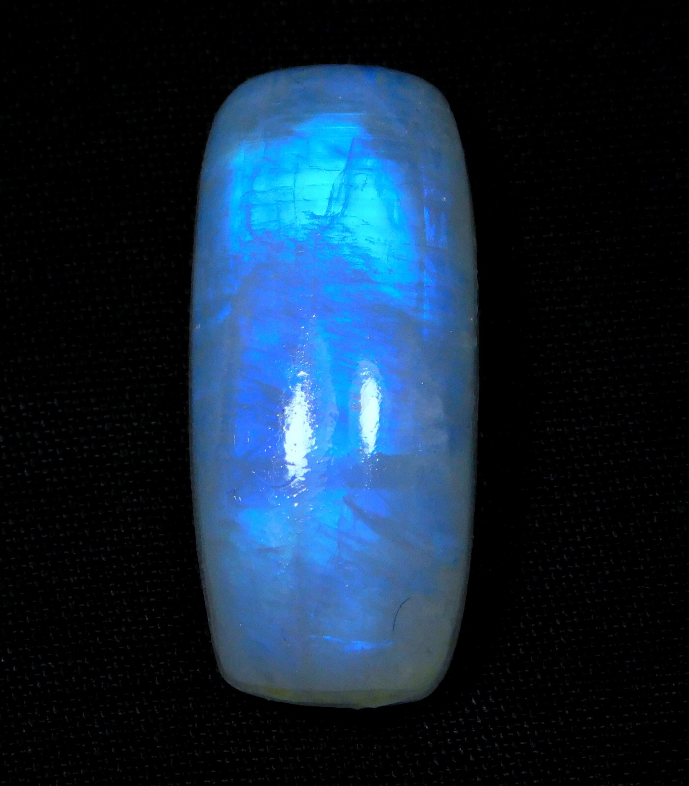 14 CT 100% NATURAL BLUE FIRE RAINBOW MOONSTONE RADIANT CABOCHON ...