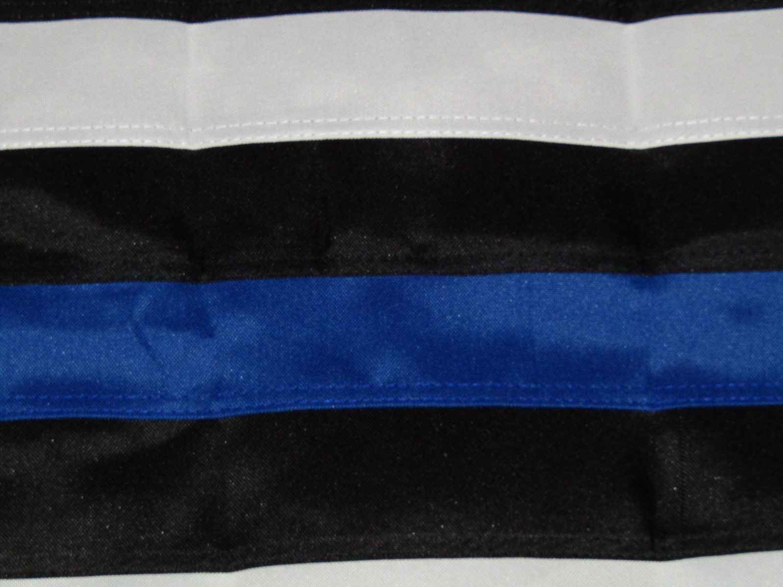 2.5x 4ft Embroidered USA Police Thin Blue Line 600D Nylon Flag 2.5' x 4 ...