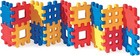 18Pcs Big Waffle Block Set for Kids Tunnel Fort House Building Game Fun ...