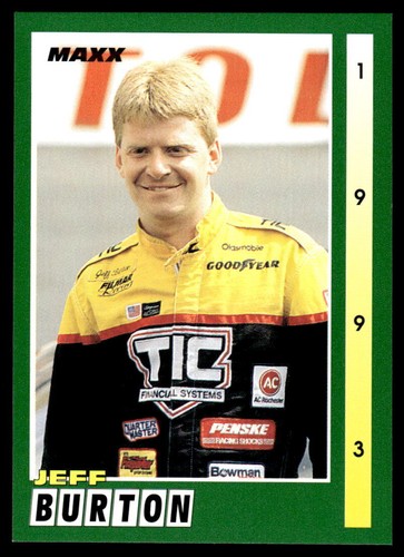 Jeff Burton 1993 Maxx Race Cards # 45 Base | eBay