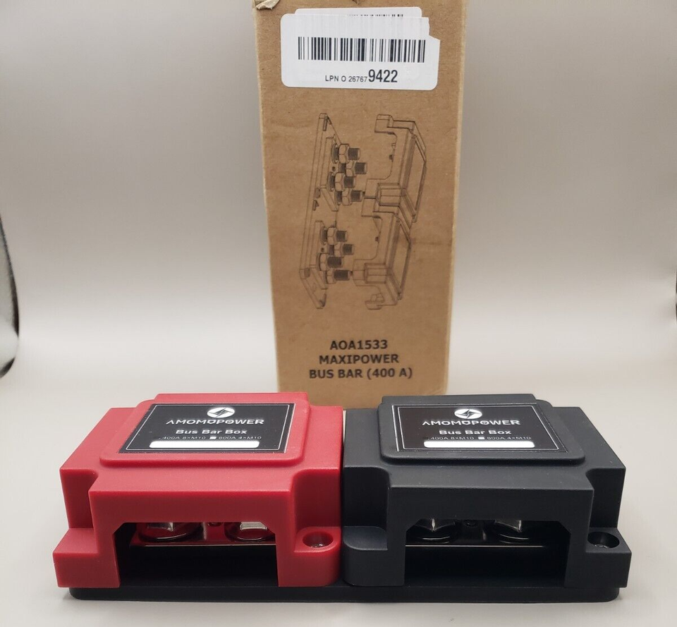 400A Copper Bus Bar 12V Marine Heavy Duty Power Distribution Block with 8X 3/8 | eBay