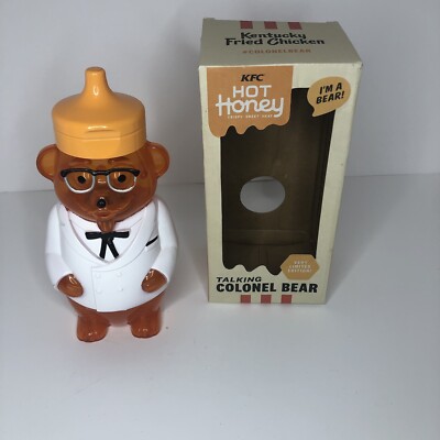 KFC Colonel Sanders Hot Honey Pull String Talking Bear Rare Limited ...