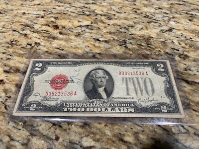 RARE 1928 F Red Seal 2 dollar Bill | eBay