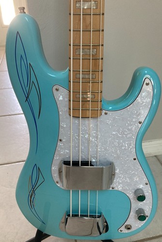 Custom Pinstripe P Precision Bass Guitar - Paulownia - Fender Specs | eBay