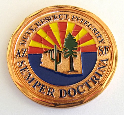 USFS CHALLENGE COIN COPPER ARIZONA SEMPER DOCTRINA | eBay