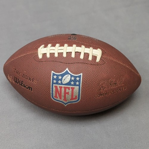 Wilson The Duke NFL Football Full Size Roger Goodell Silver Logo ...