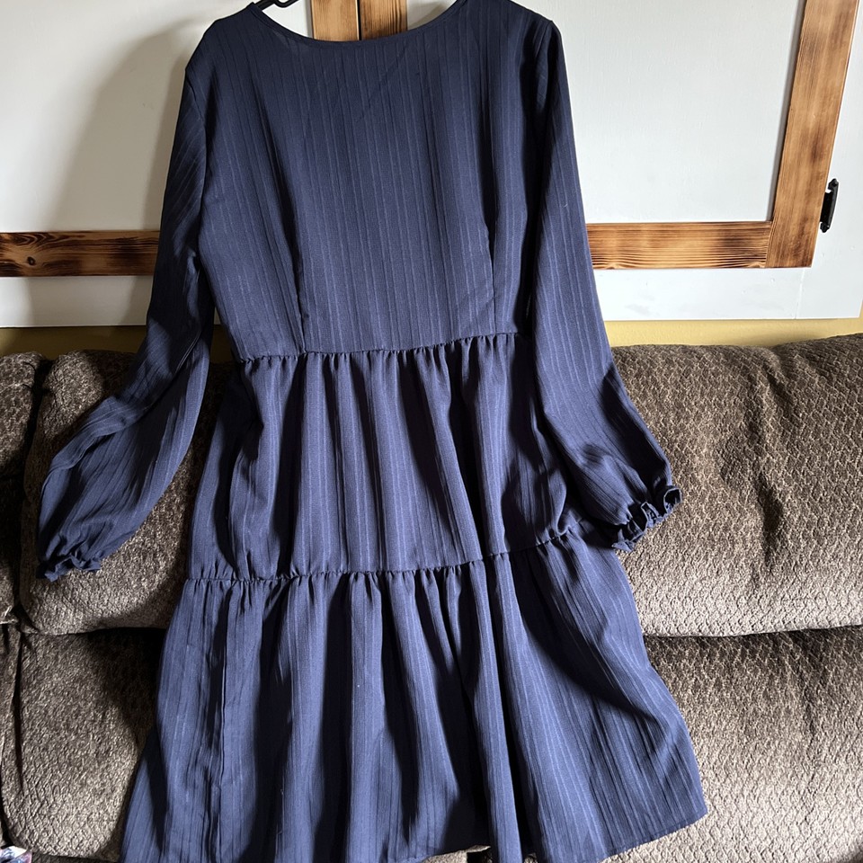 TEMU Ladies Midi Dress-Size XL TEMU Sizes-Multicolor-Mid Sleeves | eBay