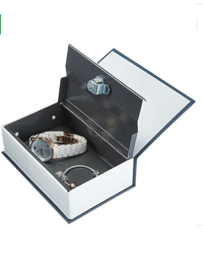 Disguised Book Lock Box Safe Hidden Secret Diversion Home Security ...
