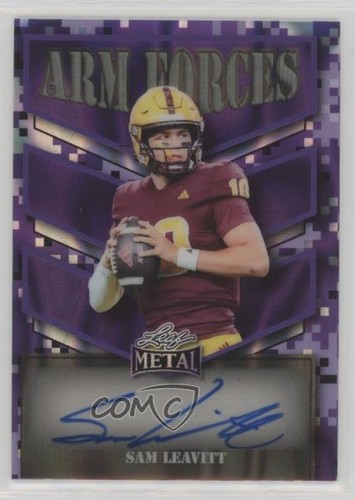 2025 Leaf Metal Arm Forces Purple Lava /7 Sam Leavitt #AF-SL1 Auto | eBay