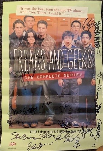 Freaks And Geeks DVD Autograph Poster Full Cast Seth Rogen Jason Segel ...