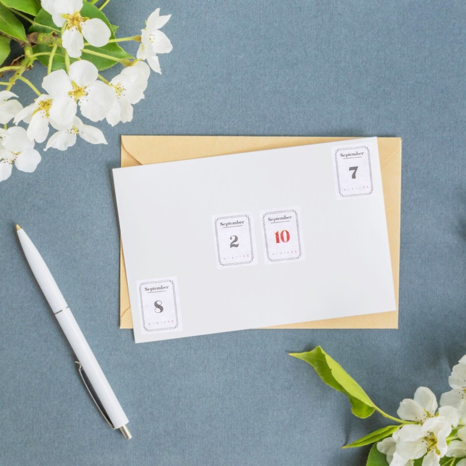 6 pcs Calendar DIY Diary Scrapbooking Decoration Stickers Daily Plan ...