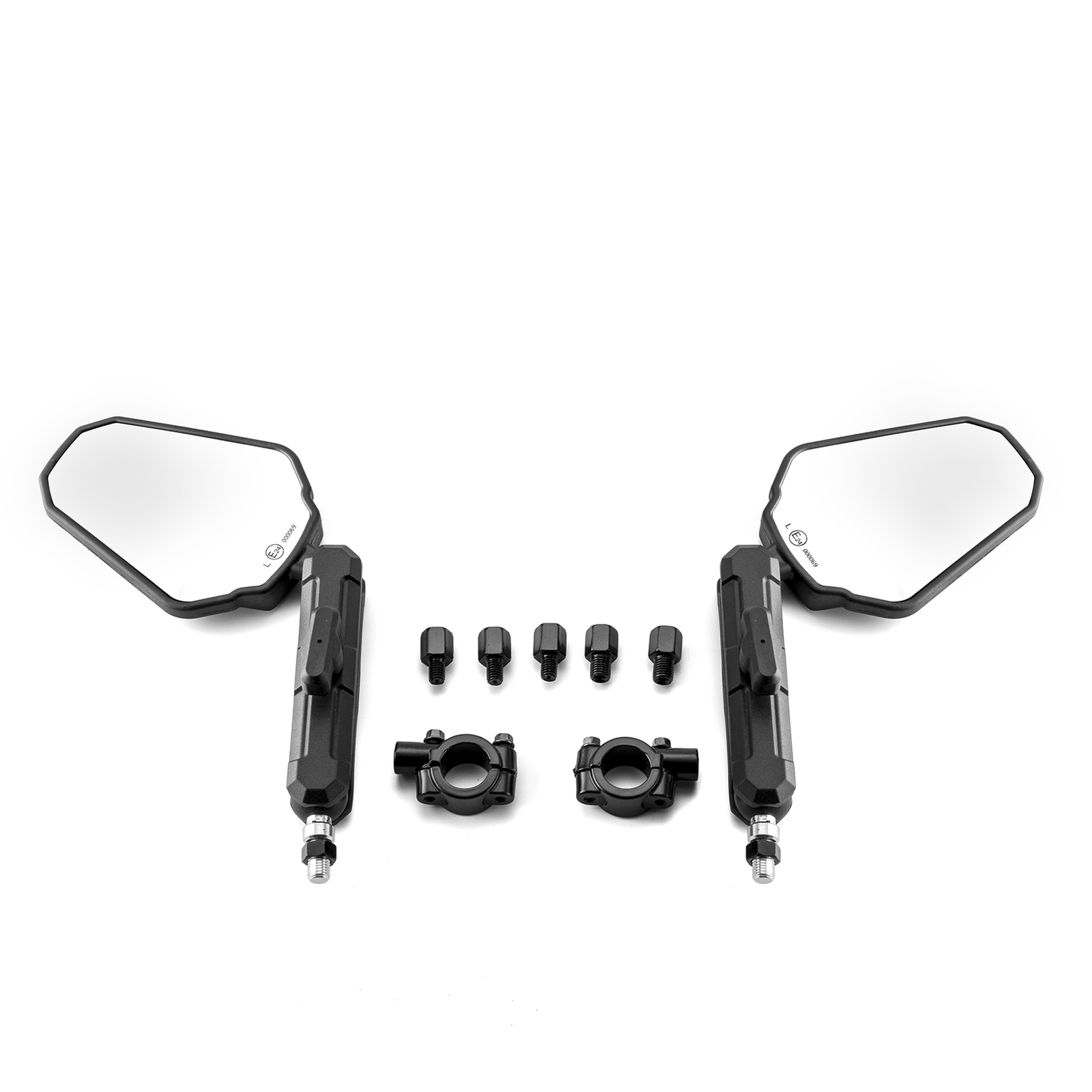 MOFUN Adventure Mirrors 8MM 10MM Motorcycle Rear Mirrors w/7/8 ...