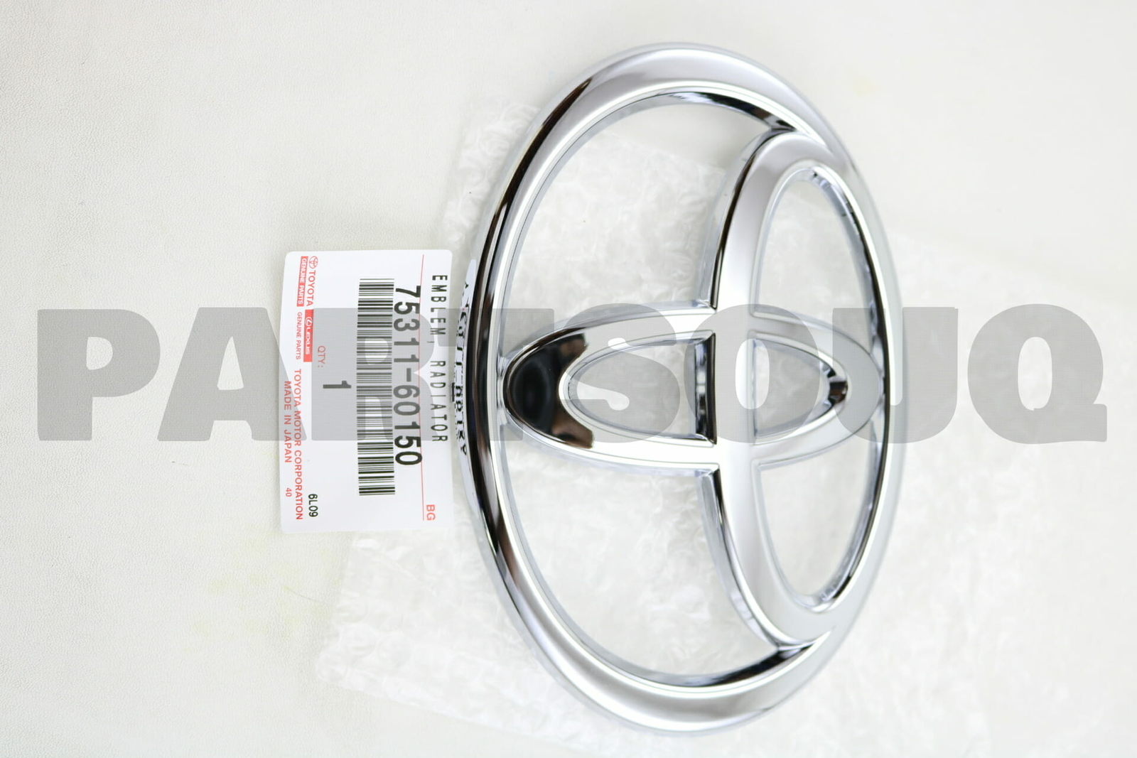 7531160150 Genuine Toyota EMBLEM, RADIATOR GRILLE (OR FRONT PANEL ...