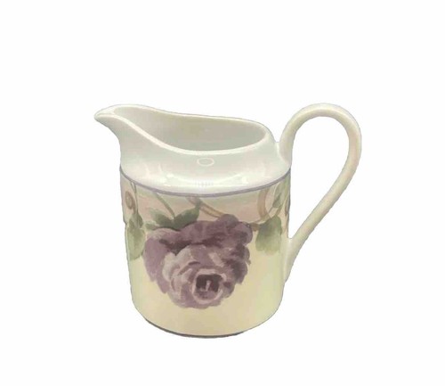 VTG Ceramic 222 Fifth SHIRAZ Purple Flower Creamer 4.25”EUC | eBay