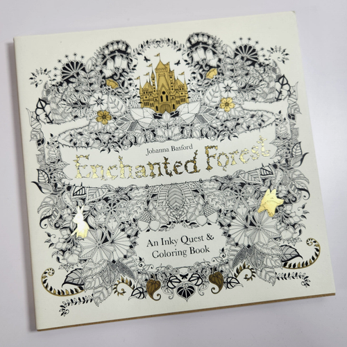 Enchanted Forest Inky Quest Coloring Book Basford Adult Art Activity ...