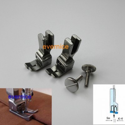 2 LEFT SIDE EDGE GUIDE COMPENSATING FOOT for SINGER BROTHER CONSEW JUKI ...