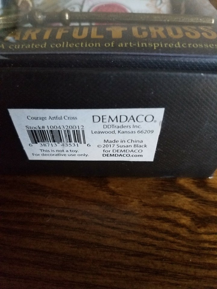 DEMDACO Courage Artful Cross Token Figurine | eBay