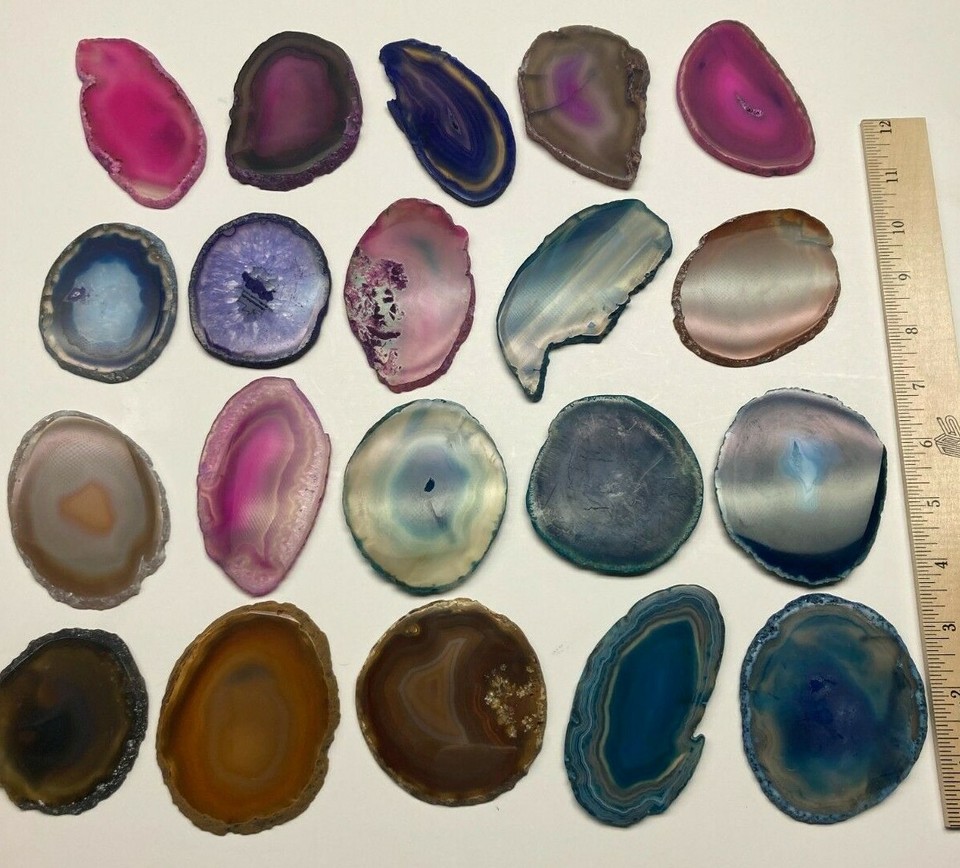 Agate Geode Slab Lot of 20 Quartz Reserved for Jadenorion | eBay