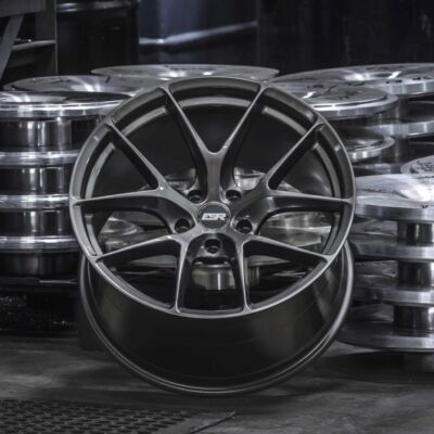 18x10.5 +22 ESR RF2 Concave Wheels 18" 5x114.3 Graphite Rotary Forged ...