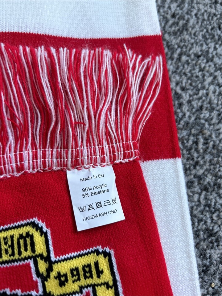 Wrexham AFC scarf Red White Football | eBay UK