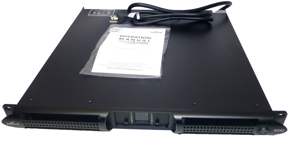 Admark AD42 Professional Power Amplifier One Space 4200 Watts x 2 @ 8Ω ...