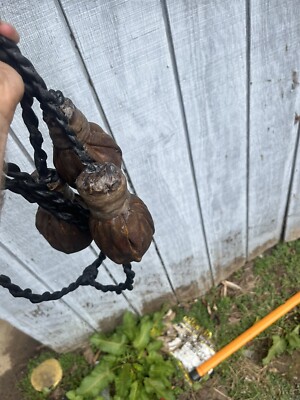 HEAVY Gaucho style bolas boleadoras hunting tool Leather & sand Safe ...