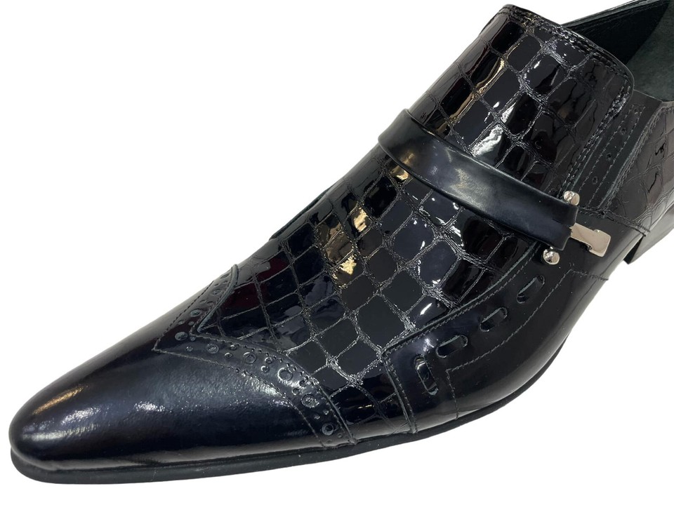 Original Chelsy Designer Crocodile Leather Shoes Handmade Pointed ...