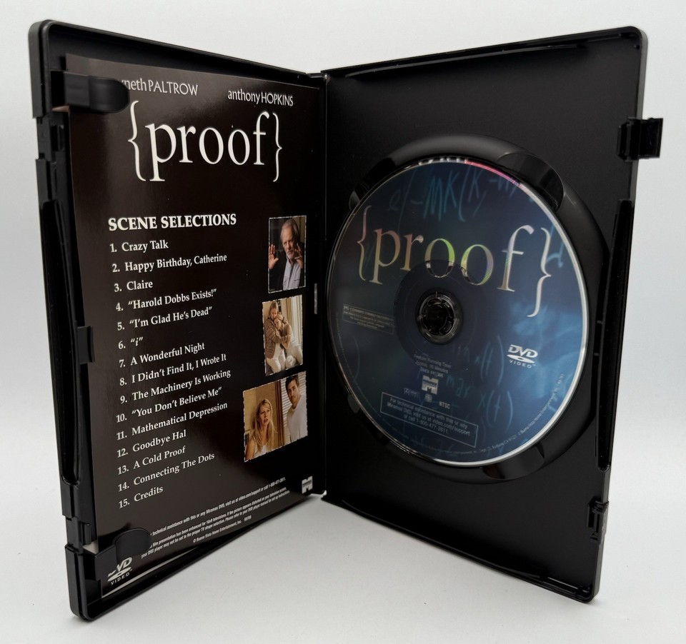 Proof DVD Widescreen Gwyneth Paltrow Anthony Hopkins Jake Gyllenhaal ...