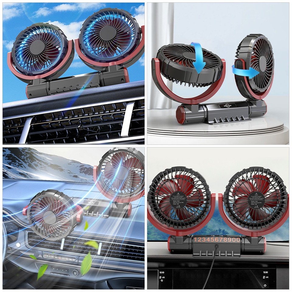 Vehicle Fan USB Powered Carseat Fan Electric Car Fan Vehicle Carseat ...