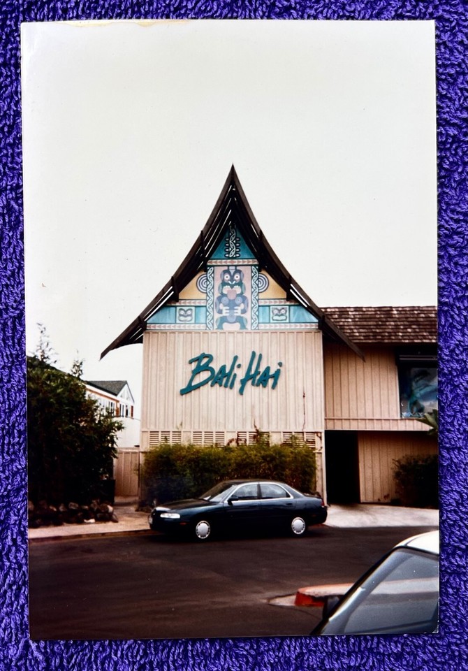 BALI HAI Tiki Polynesian RESTAURANT 1990s Vintage Photo SIGN San Diego ...