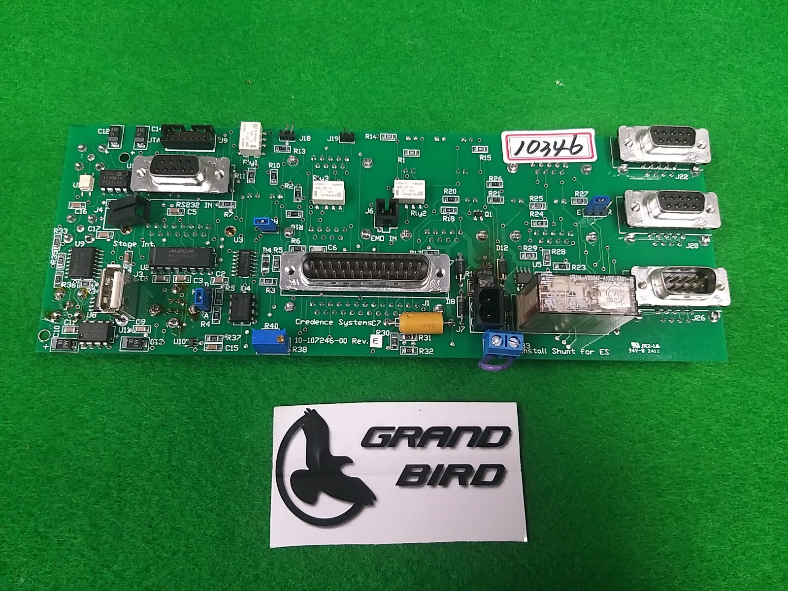 CREDENCE SYSTEMS 10-107246-00 ES INSTALL SHUNT BOARD PCB OPTONICS, USED ...