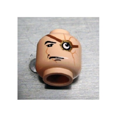 LEGO - Minifig, Head Monocle (Strapped) and Scars Pattern (Mad-Eye ...