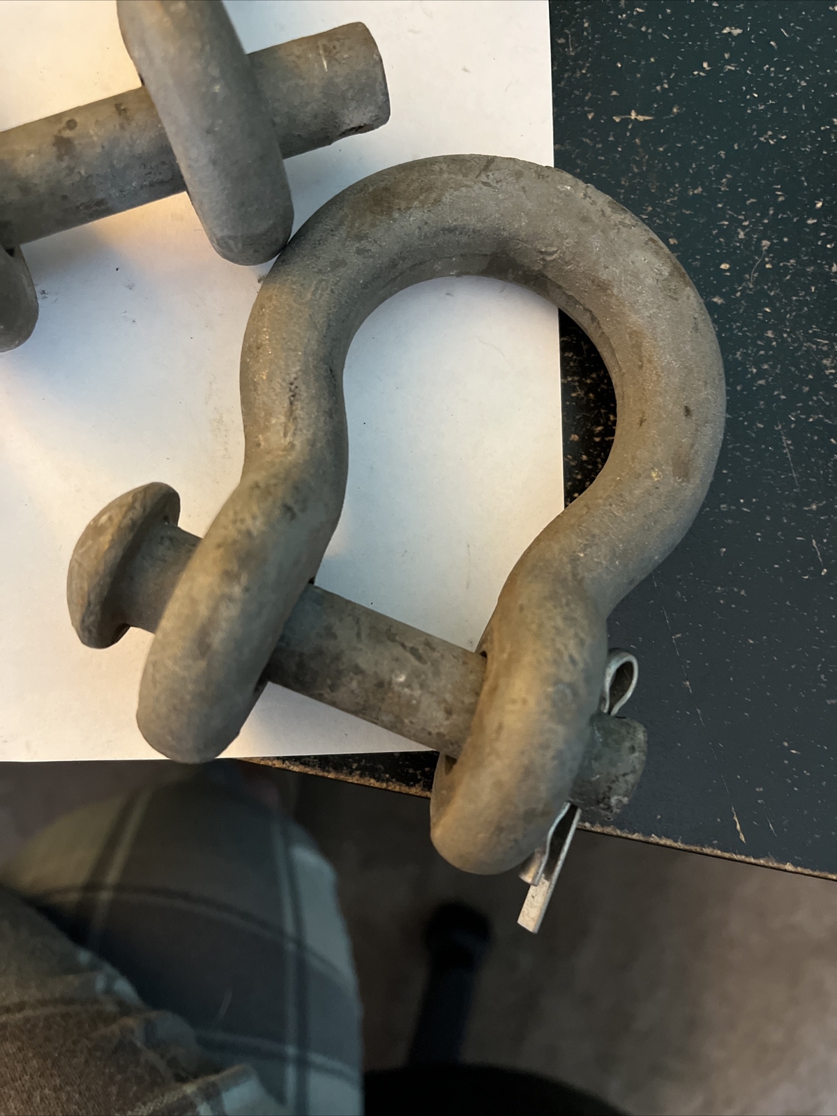 Steel Bow Shackle 3/4” “J” w/cotter pin held pin, set Of 5! | eBay