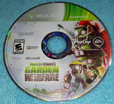 Plants vs Zombies Garden Warfare Microsoft XBOX 360 Game DISC ONLY | eBay