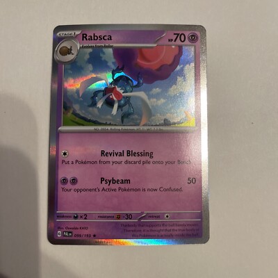 HOLO Rabsca 099/193 NM / M - Paldea Evolved Scarlet Violet Pokemon Card ...
