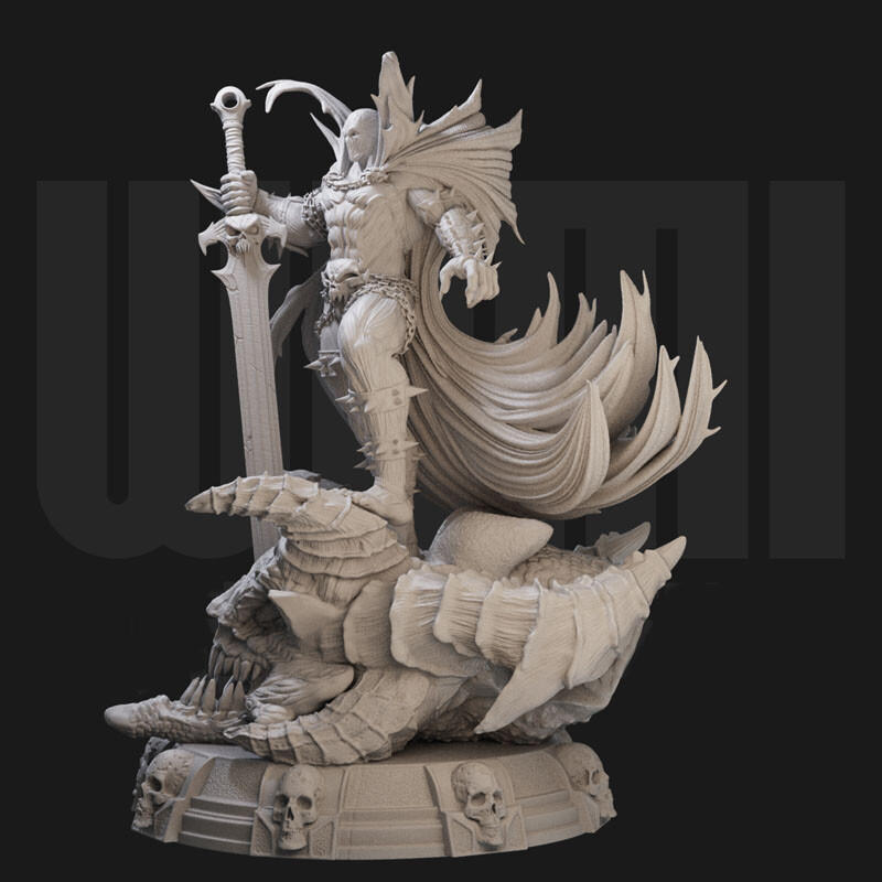 Spawn 1/24 1/18 3D Print Figure Model Kit Unpainted Unassembled Garage ...