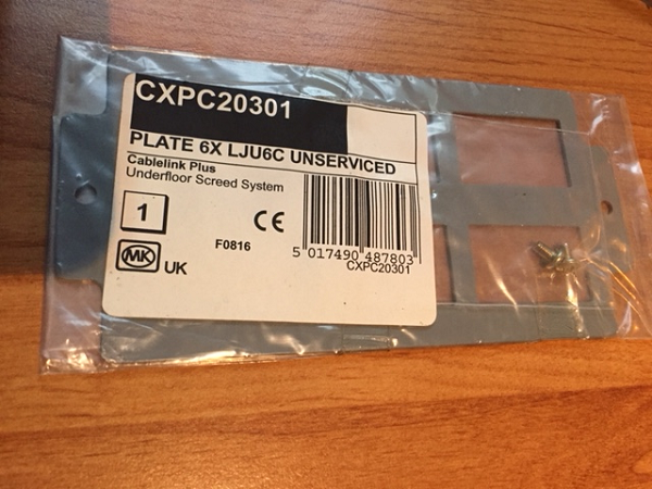 MK CXPC20301 Cablelink Plus Underfoor Screed System Plate 6x LJU6C ...