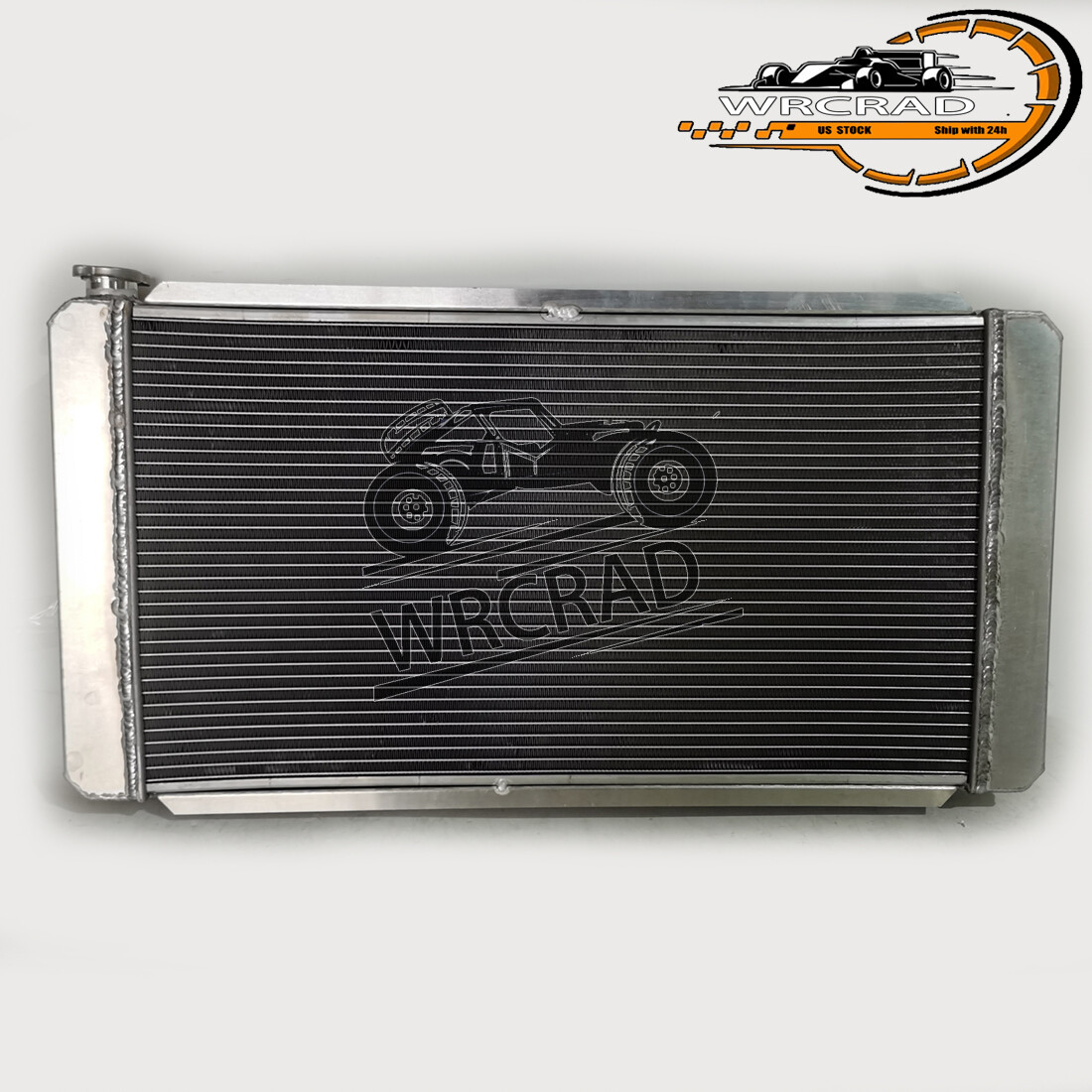 2Row Universal Radiator For 16" x 31" Low Profile In/Out Left Double ...