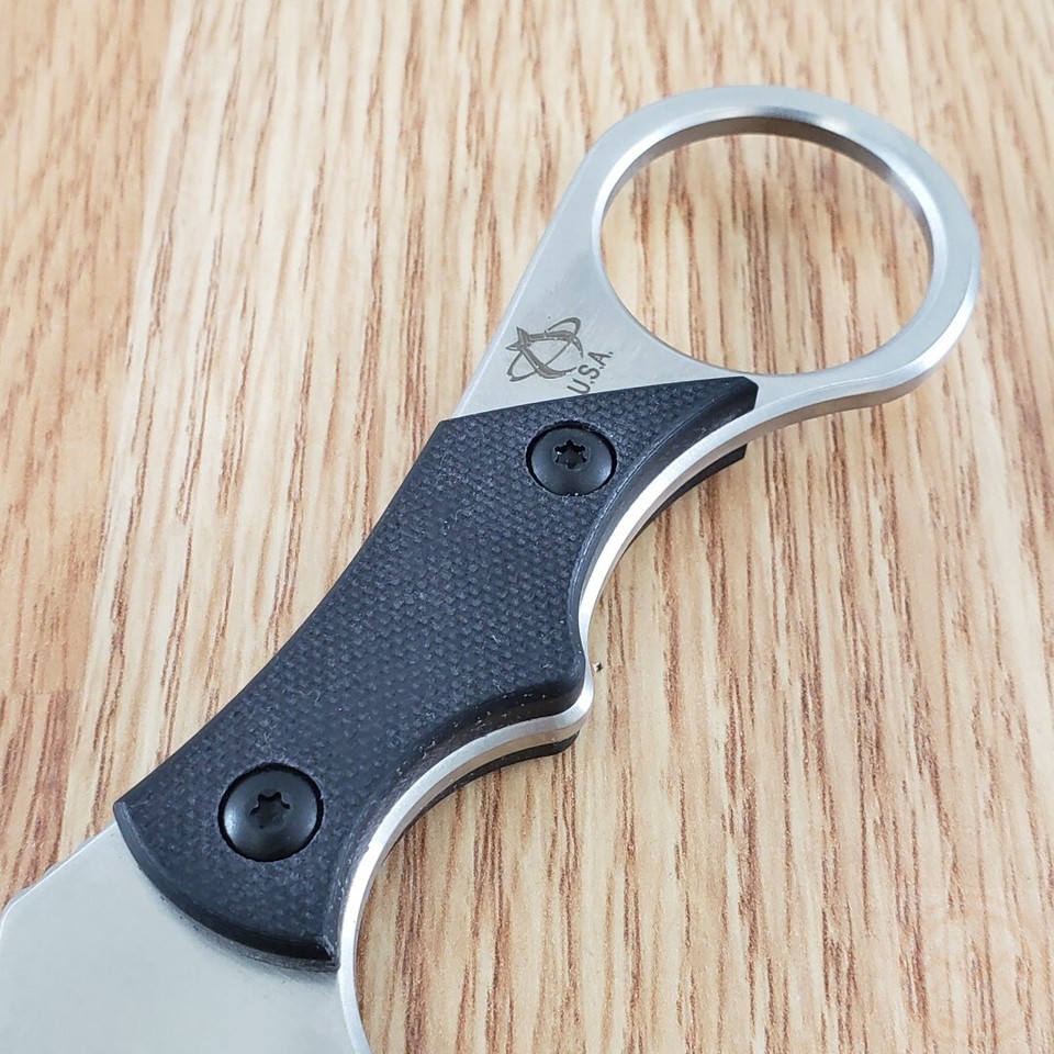 Mantis Sabot I Fixed Knife 2.5" 154CM Steel Trailing Point Blade G10 ...