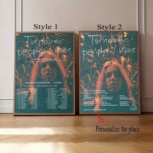 Peripheral Vision Tour 2025 Turnover Poster | eBay UK