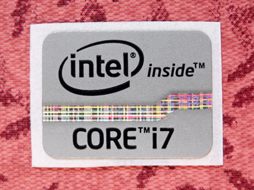 Lot of 10 Intel Core i7 Inside Gray Silver Stickers 15.5 x 21mm 2012 ...