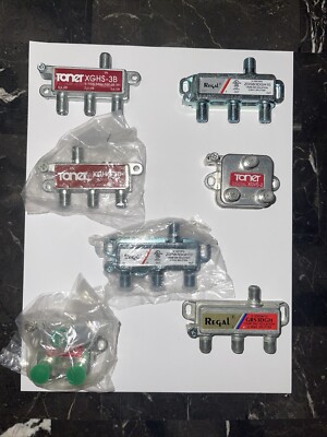 Lot Of 7 Toner & Regal Cable 3-Way Splitters 5-1000 MHz For Cable TV ...