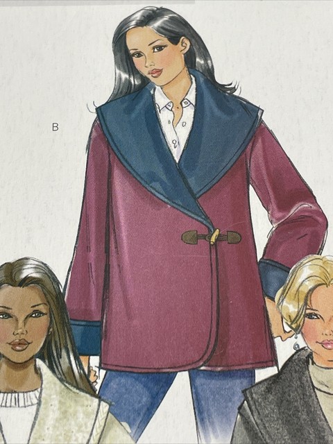 Butterick Pattern 4354 & BP379 Sizes Xsm-Med (4-14) Misses Easy Jacket ...